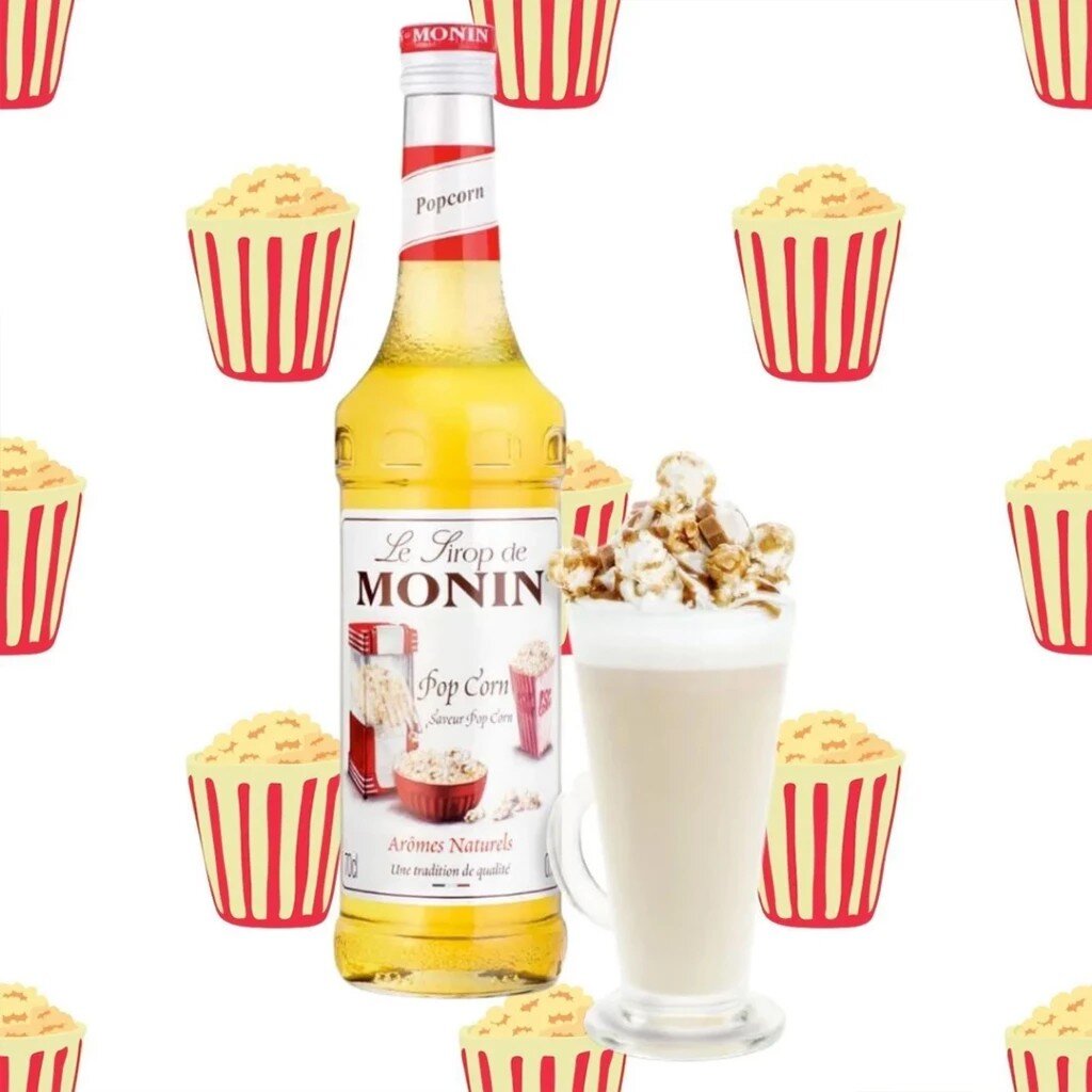 MONIN Popcorn Syrup 700 ml. 6 bottle โมนิน ป๊อปคอร์นไซรัป 6 ขวด ...