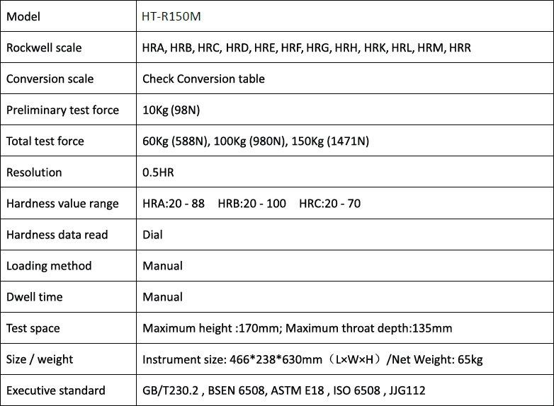 DIGICON HT-R150M เครื่องวัดความแข็ง Rockwell แบบอนาล็อกชนิดตั้งโต๊ะ ...