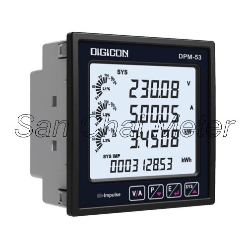 DIGICON DPM-53 เครื่องวัดและวิเคราะห์พลังงานไฟฟ้าแบบติดแผง - Sang Chai ...