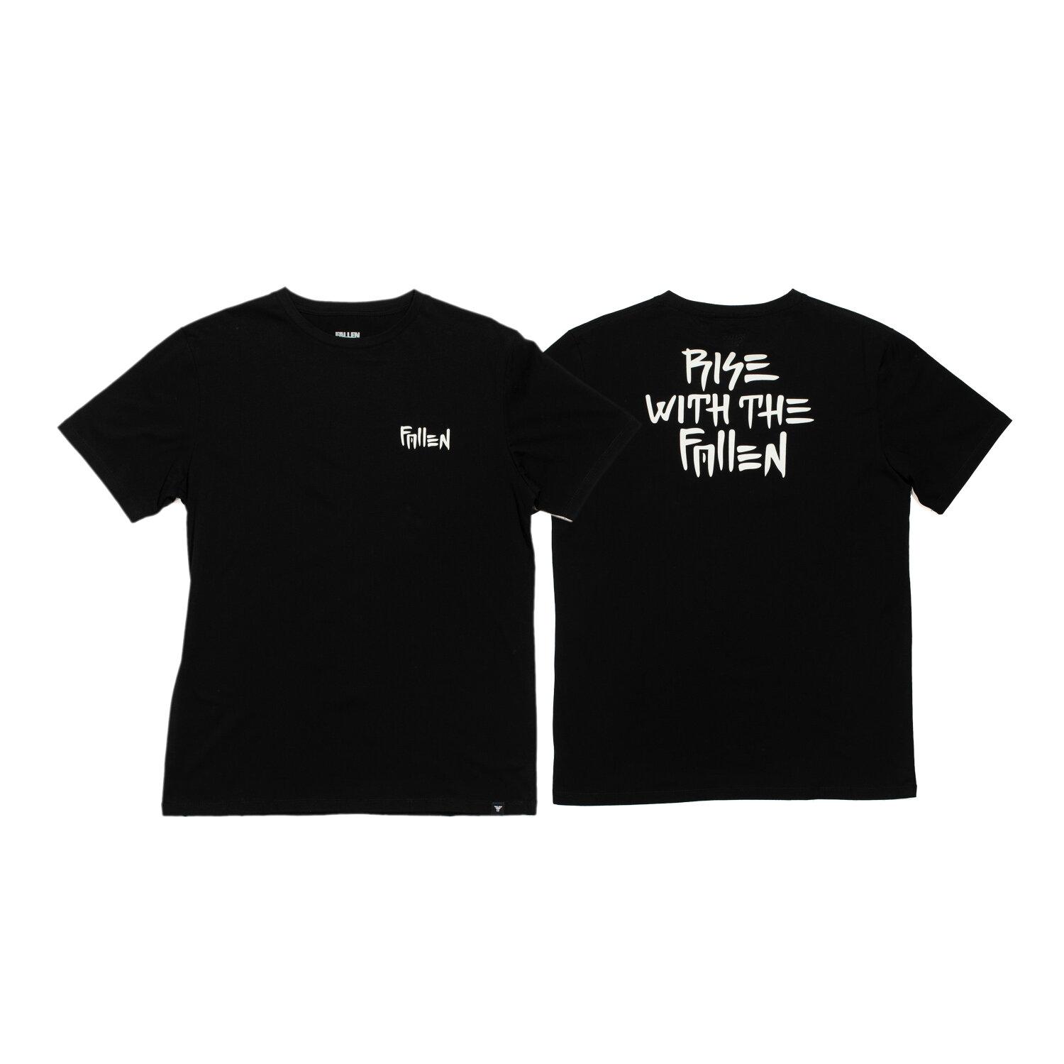 FALLEN - RISE WITH TEE - BLACK - StreetBOX