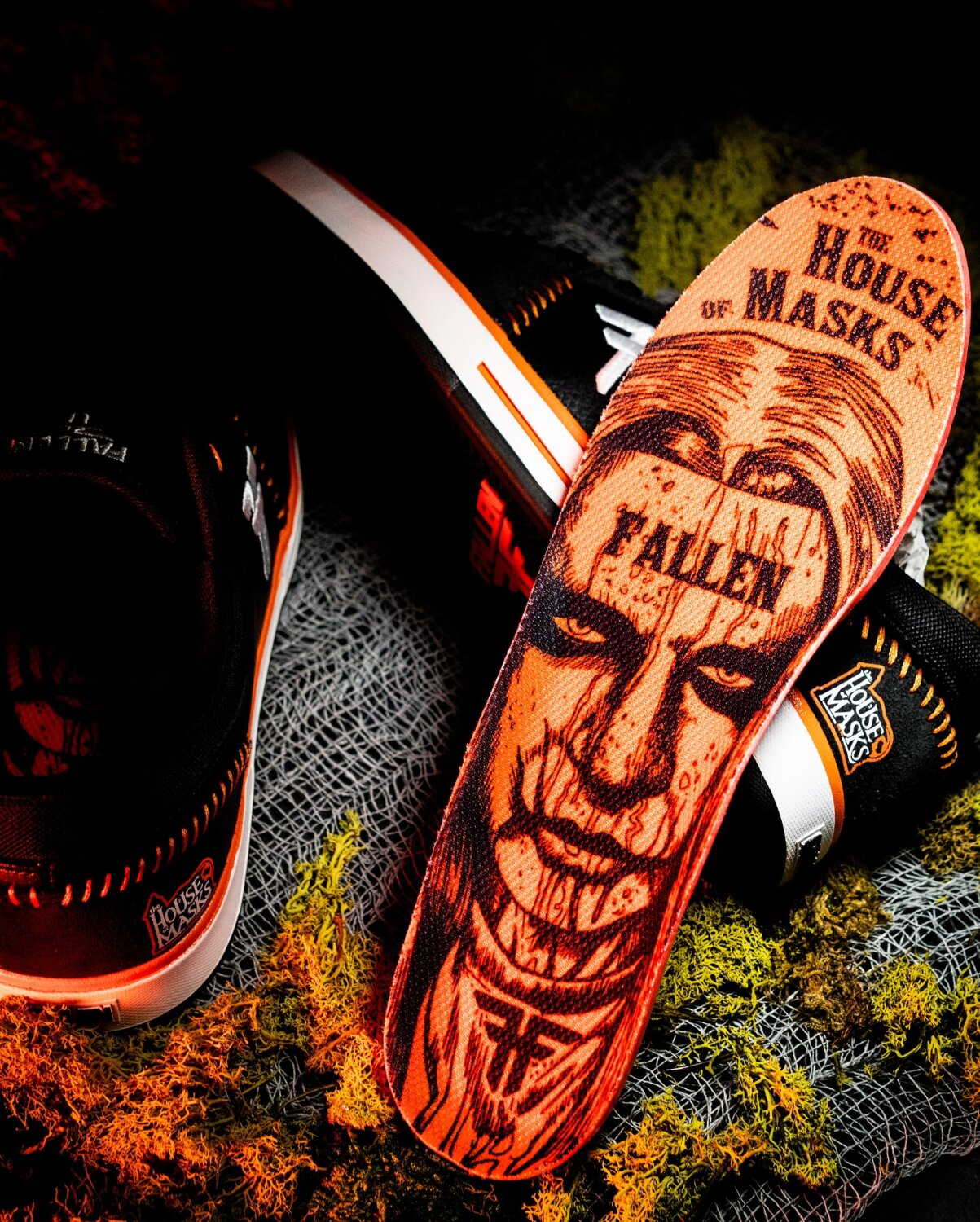 FALLEN - Patriot x House Of Masks Black/Orange - Cupsole - StreetBOX